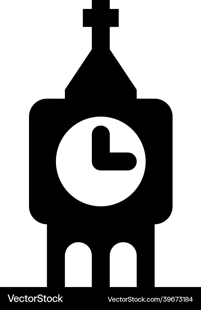 Clock tower Royalty Free Vector Image - VectorStock