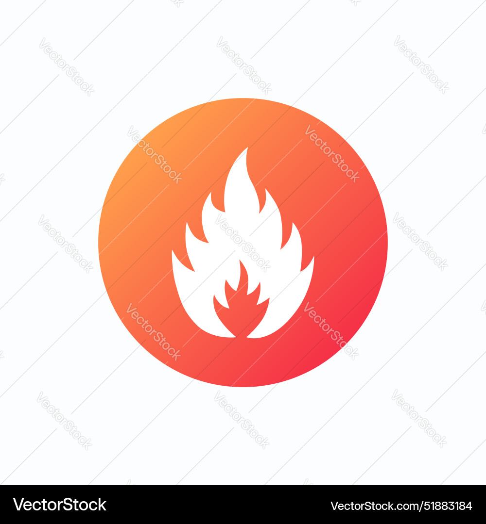 Fire flame icon Royalty Free Vector Image - VectorStock