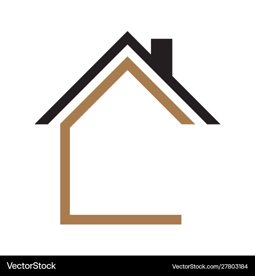 House icon simple flat logo symbol – Royalty-Free Vector | VectorStock