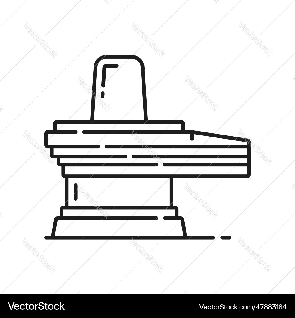 Jain Shiva Lingam Symbol Royalty Free Vector Image