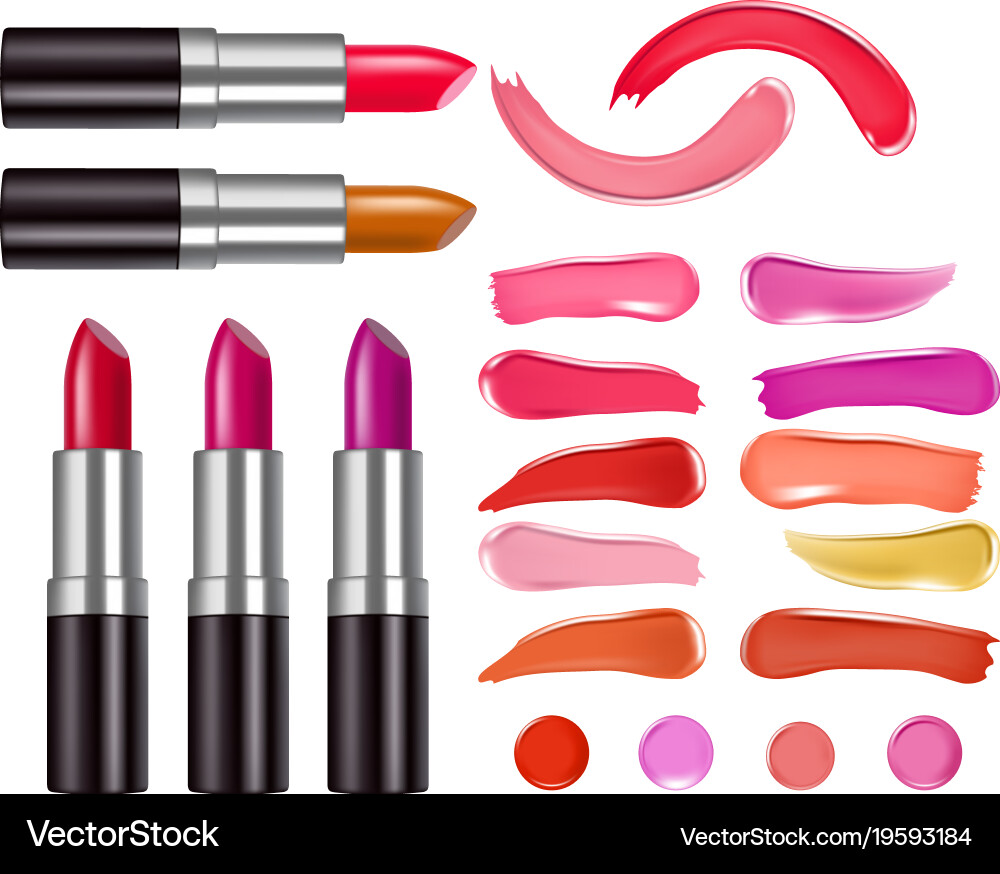 Lipstick packaging design and Royalty Free Vector Image