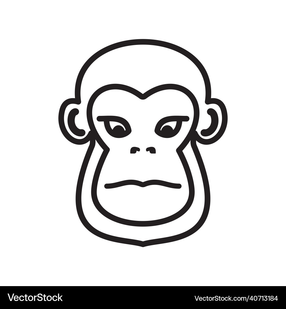 Monkey icon Royalty Free Vector Image - VectorStock