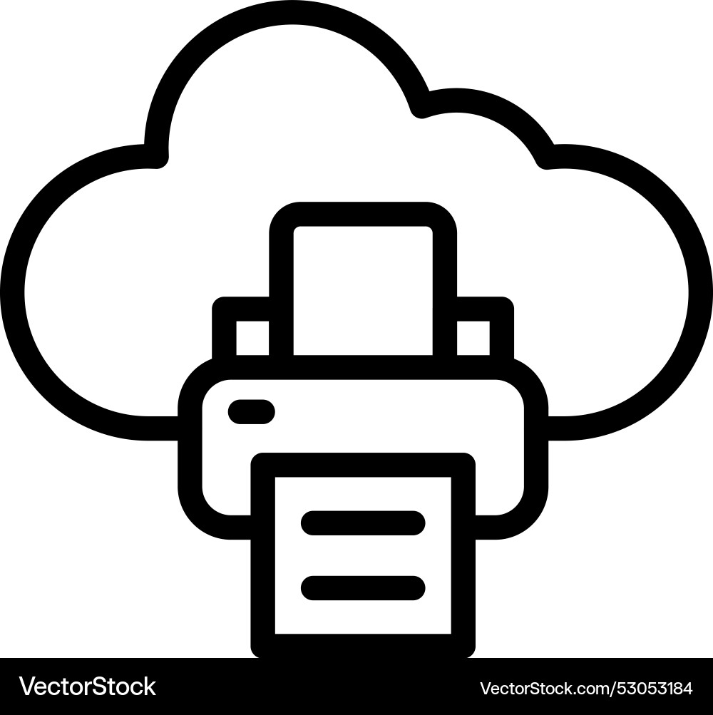 Printer icon design Royalty Free Vector Image - VectorStock