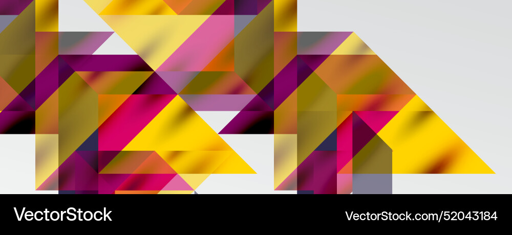 Tech minimal overlapping triangle shapes elements Vector Image