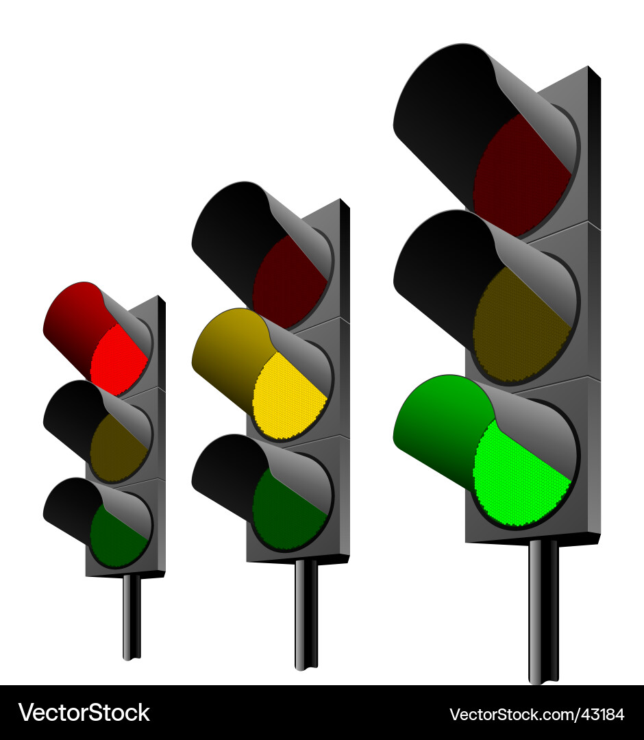 Traffic lights Royalty Free Vector Image - VectorStock