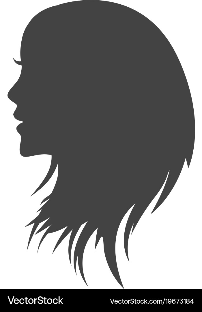 Woman face silhouette Royalty Free Vector Image