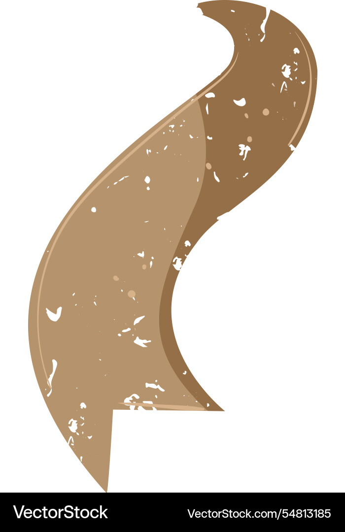 Graphic retro arrow banner cartoon Royalty Free Vector Image