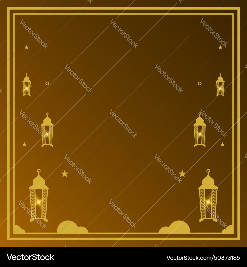 Lantern design frame element collection Royalty Free Vector