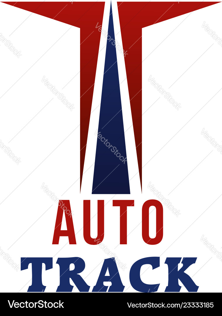 Race Track Emblem - Speed & Power Royalty Free Vector