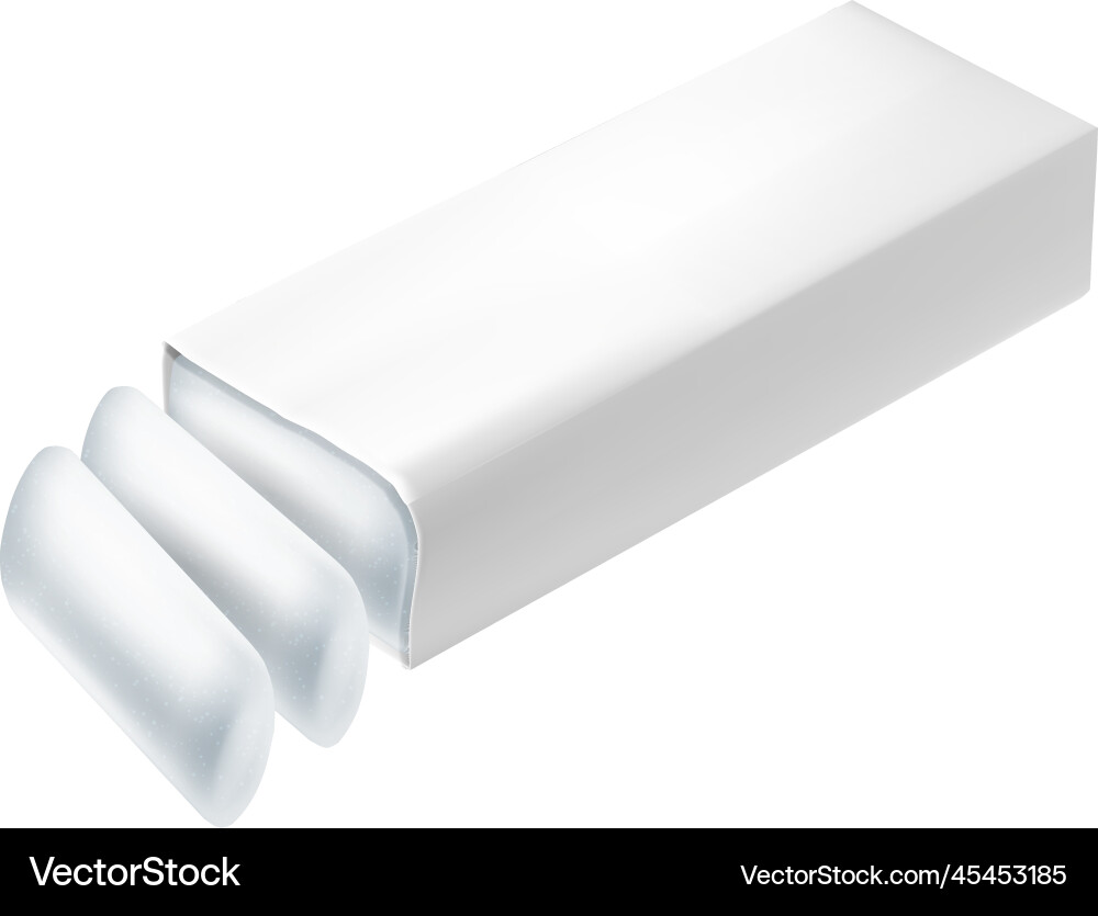 Realistic chewing gum Royalty Free Vector Image