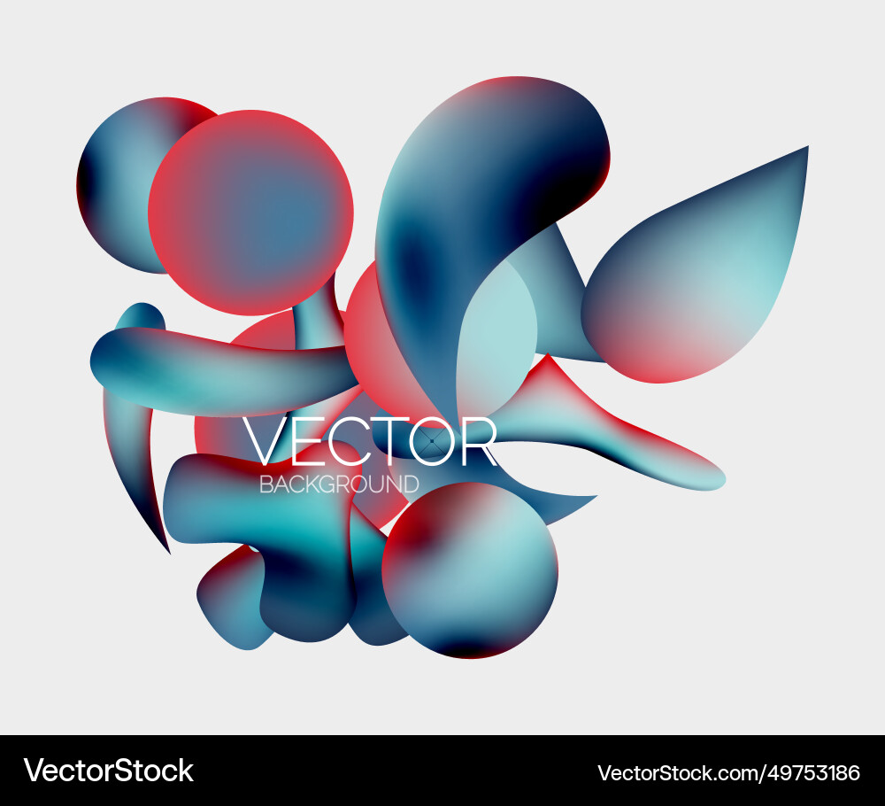 Abstract liquid bubble background Royalty Free Vector Image