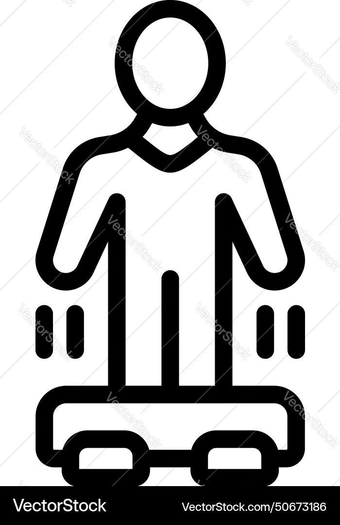 Hydro propulsion board icon outline Royalty Free Vector