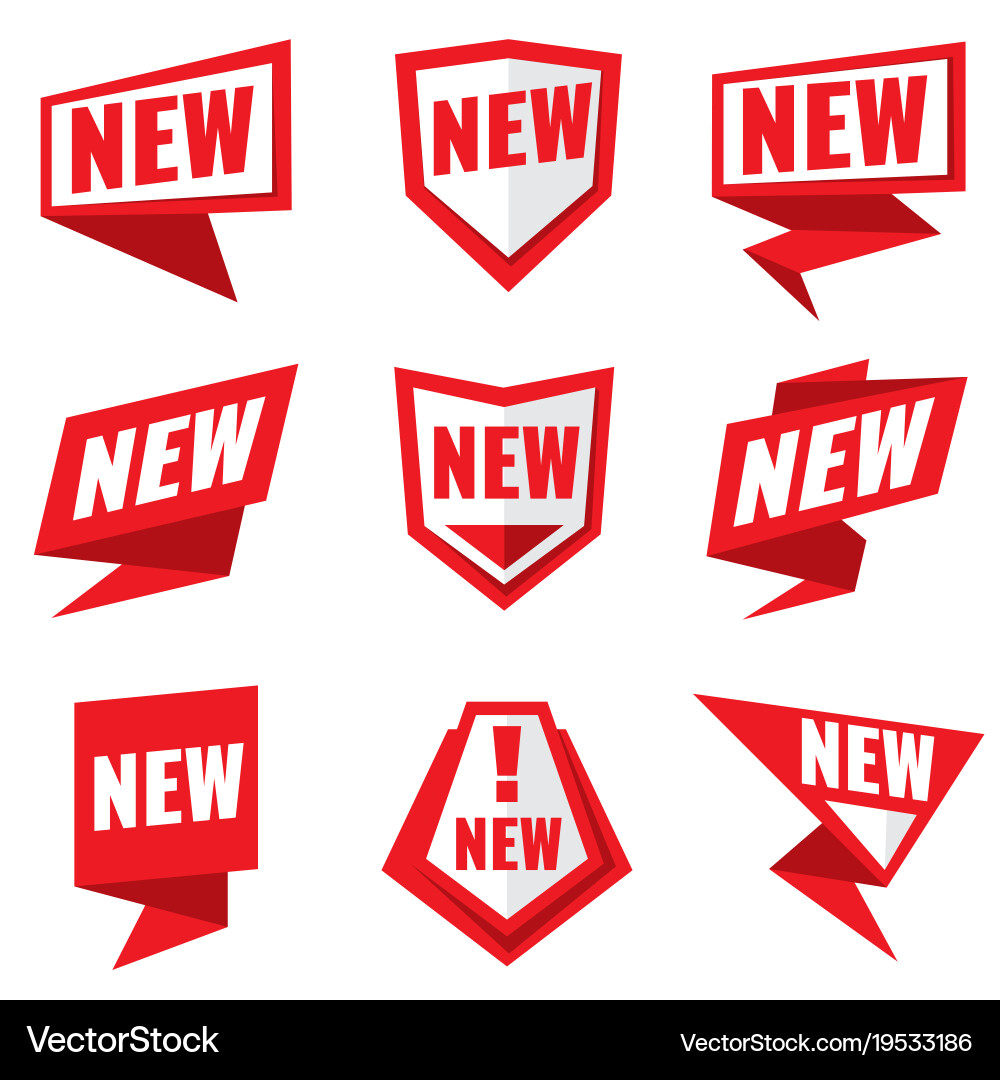 Product Status Labels & Badges Royalty Free Vector Image