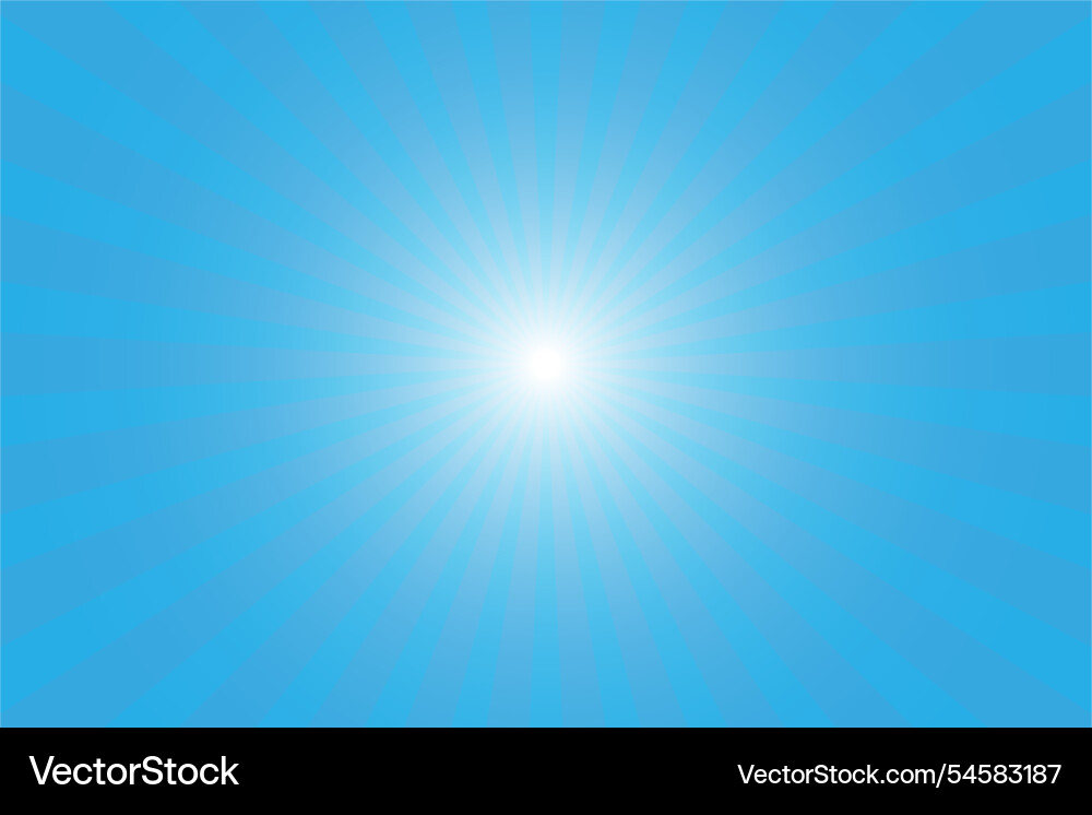 Blue rays background Royalty Free Vector Image