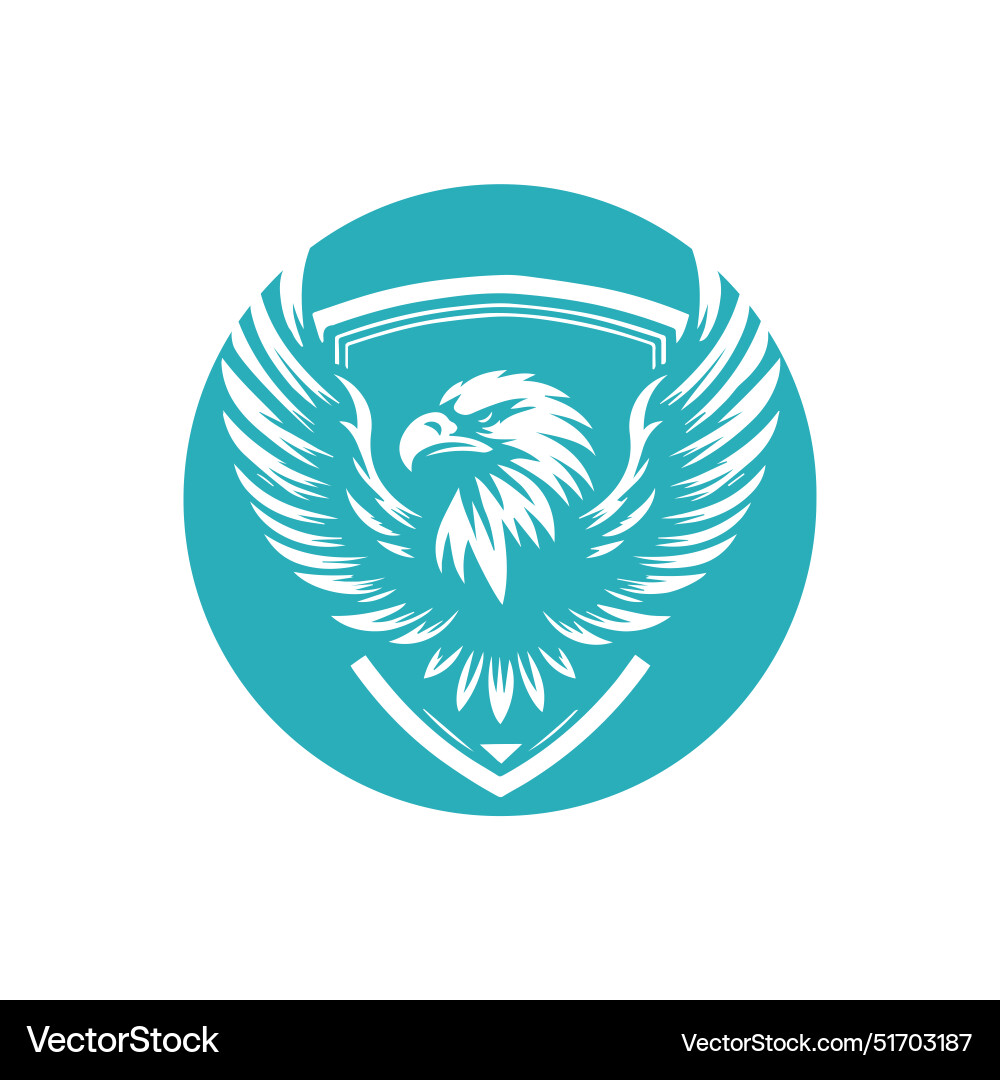 Eagle shield logo Royalty Free Vector Image - VectorStock