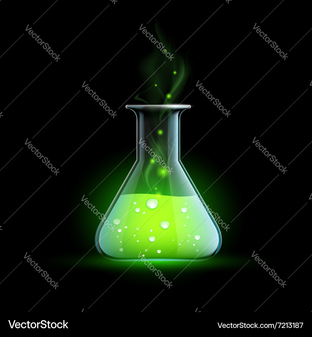 Glass beaker stock Royalty Free Vector Image - VectorStock