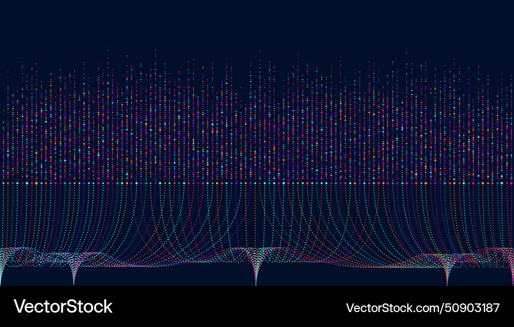 Information flow of big data visual Royalty Free Vector