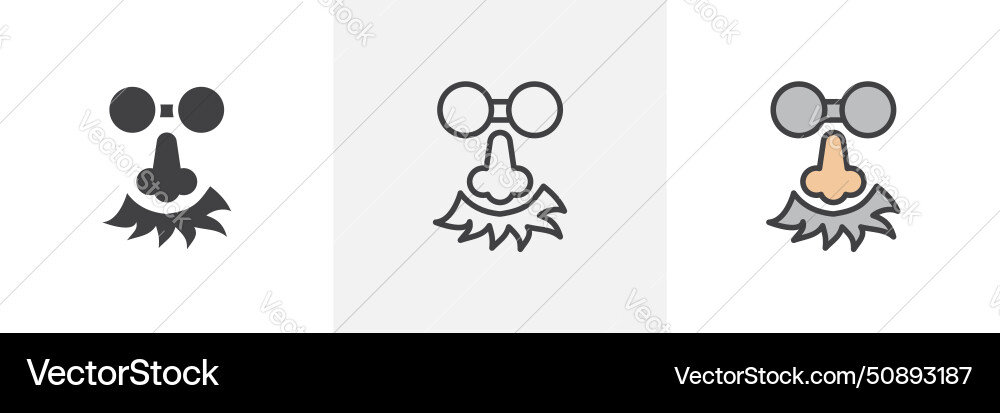 Joke day icon set april fool jester symbol Vector Image