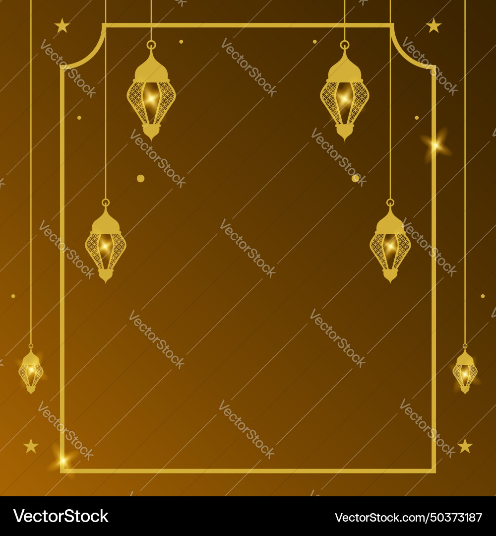 Lantern design frame element collection Royalty Free Vector