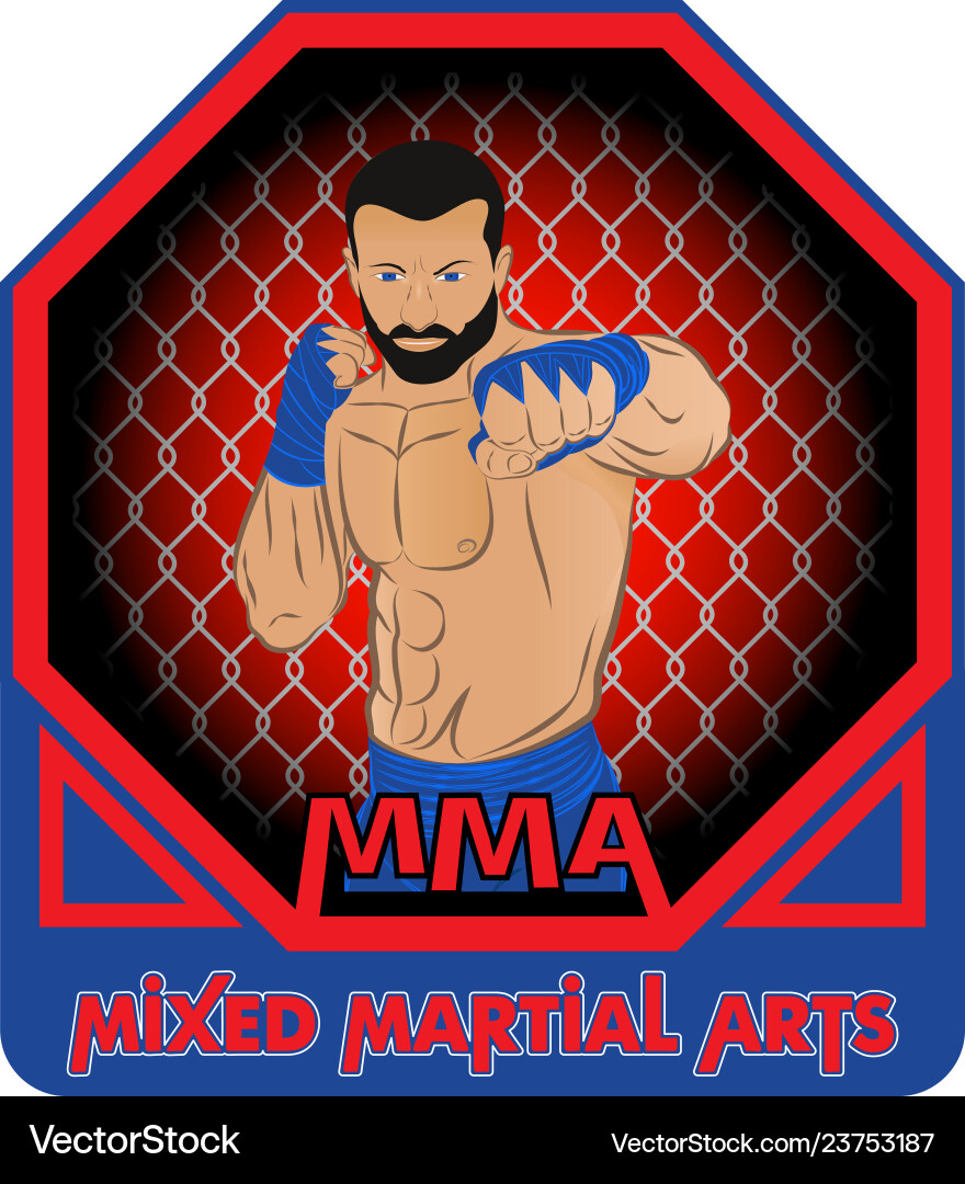 Mixed martial arts 0002 Royalty Free Vector Image