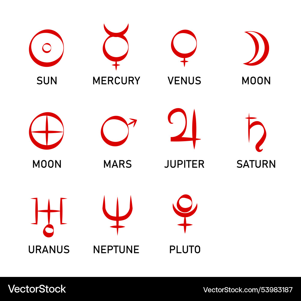 Uranus Symbol Astronomical Vector Images (over 280)