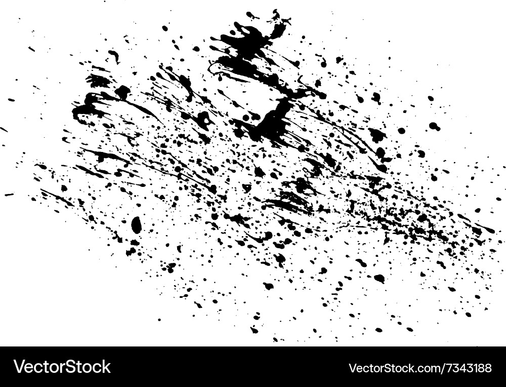 Ink spot blotch on white background Royalty Free Vector