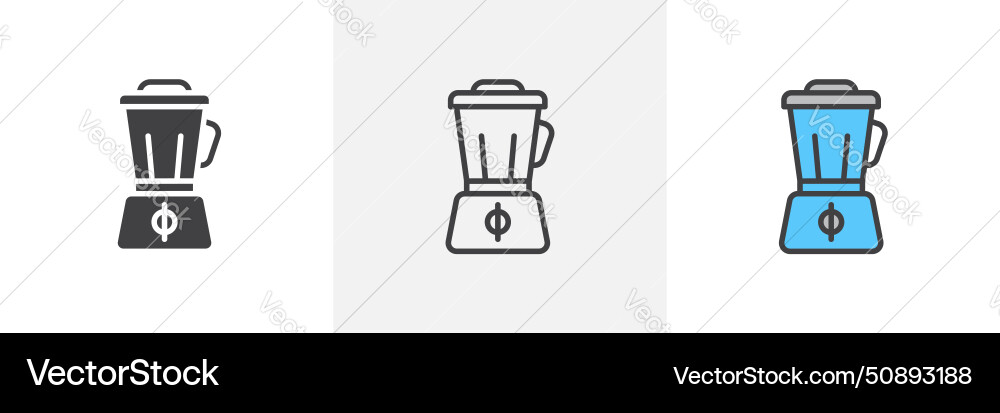 Juicer icon set blender smoothie blend symbol Vector Image