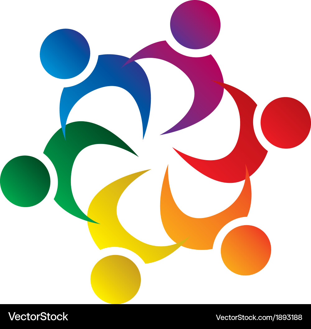 Teamwork union people Royalty Free Vector Image