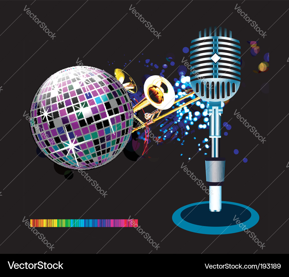 Disco background Royalty Free Vector Image - VectorStock