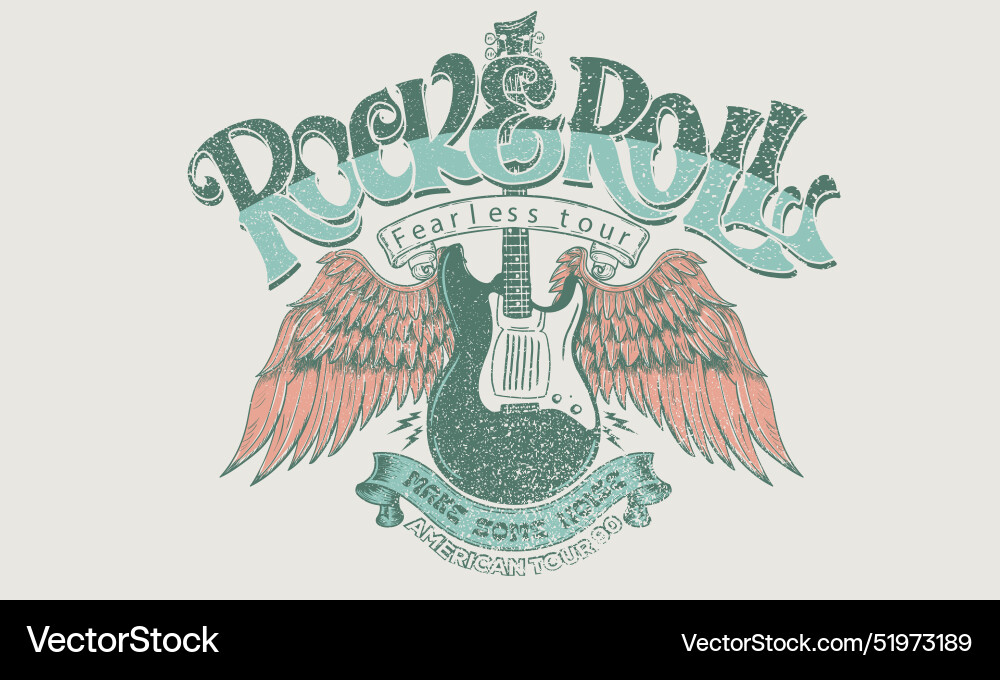 Fearless music tour make some noise Royalty Free Vector