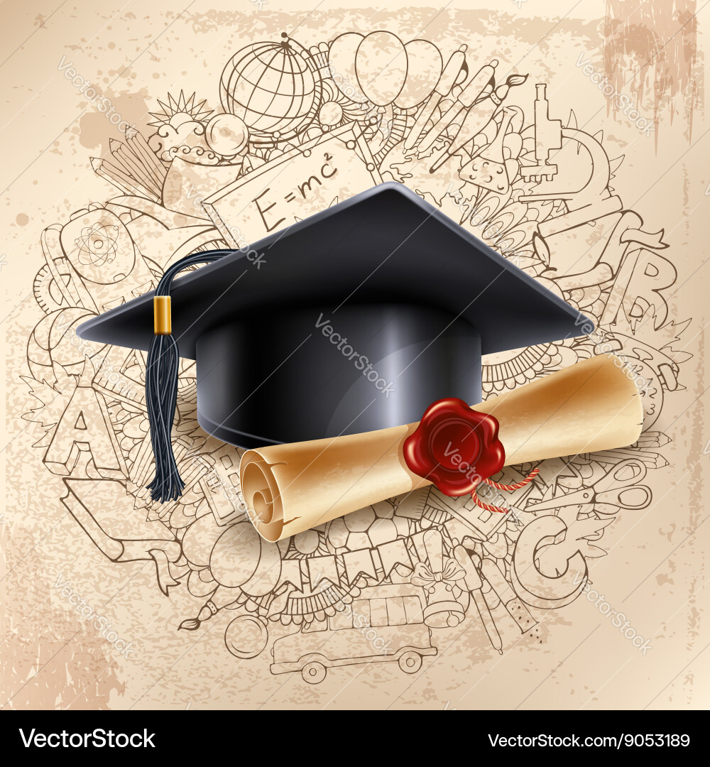 Graduation Celebration Royalty Free Vector Image