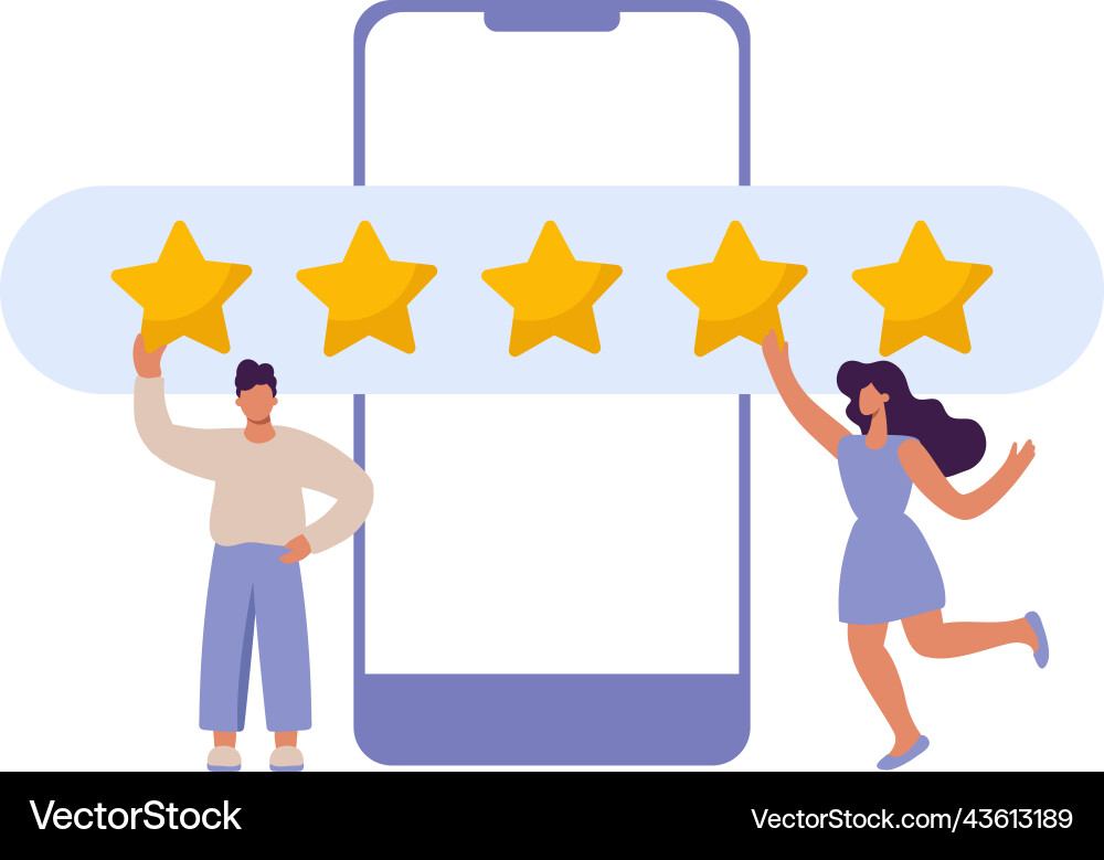 Happy and satisfied customer flat man Royalty Free Vector