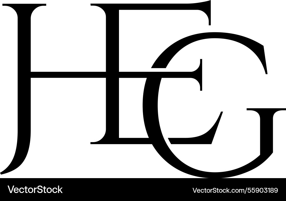 Heg clothing logo Royalty Free Vector Image - VectorStock