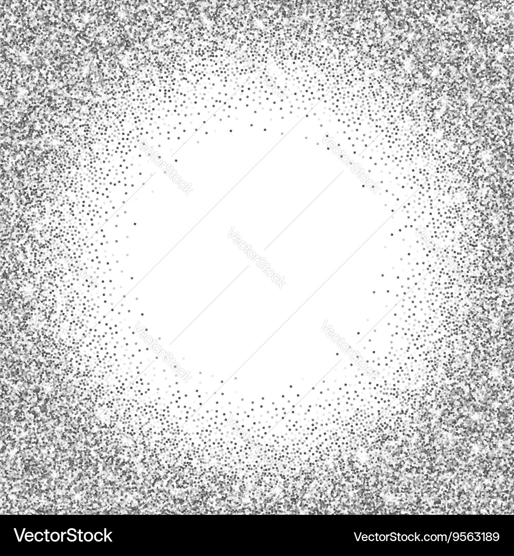 Silver Glitter Sparkle Background Royalty Free Vector Image