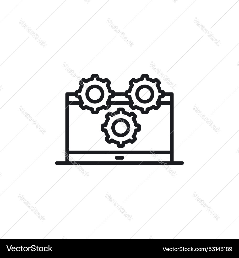 Technical support icon symbol on white background Vector Image