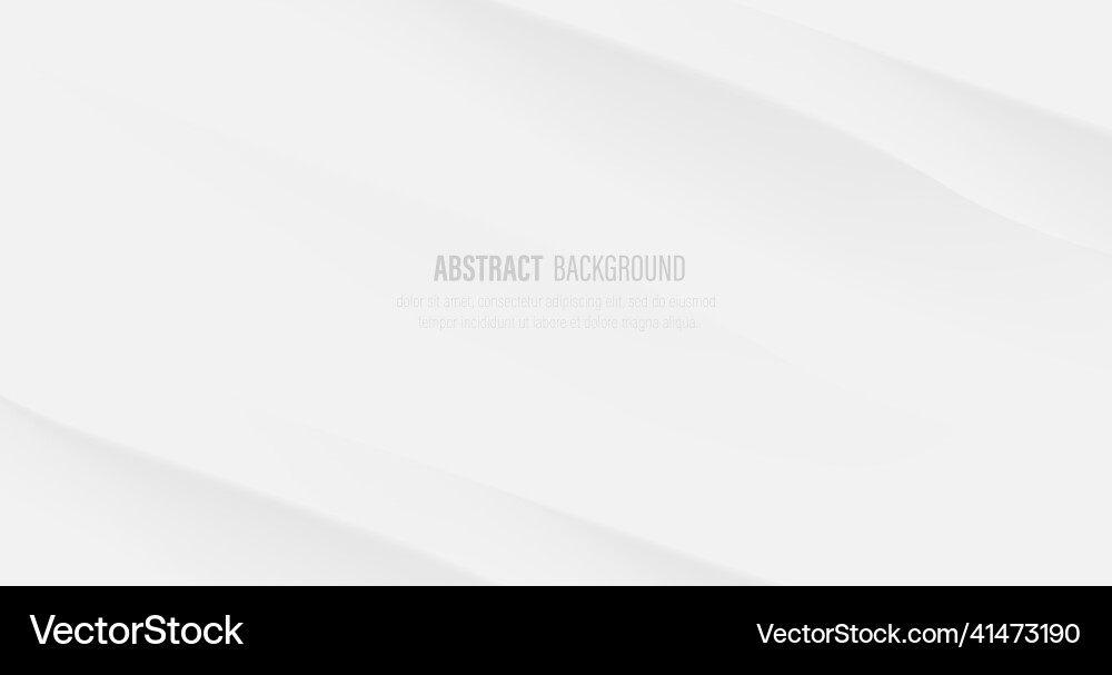 Abstract white smooth clean waves background Vector Image