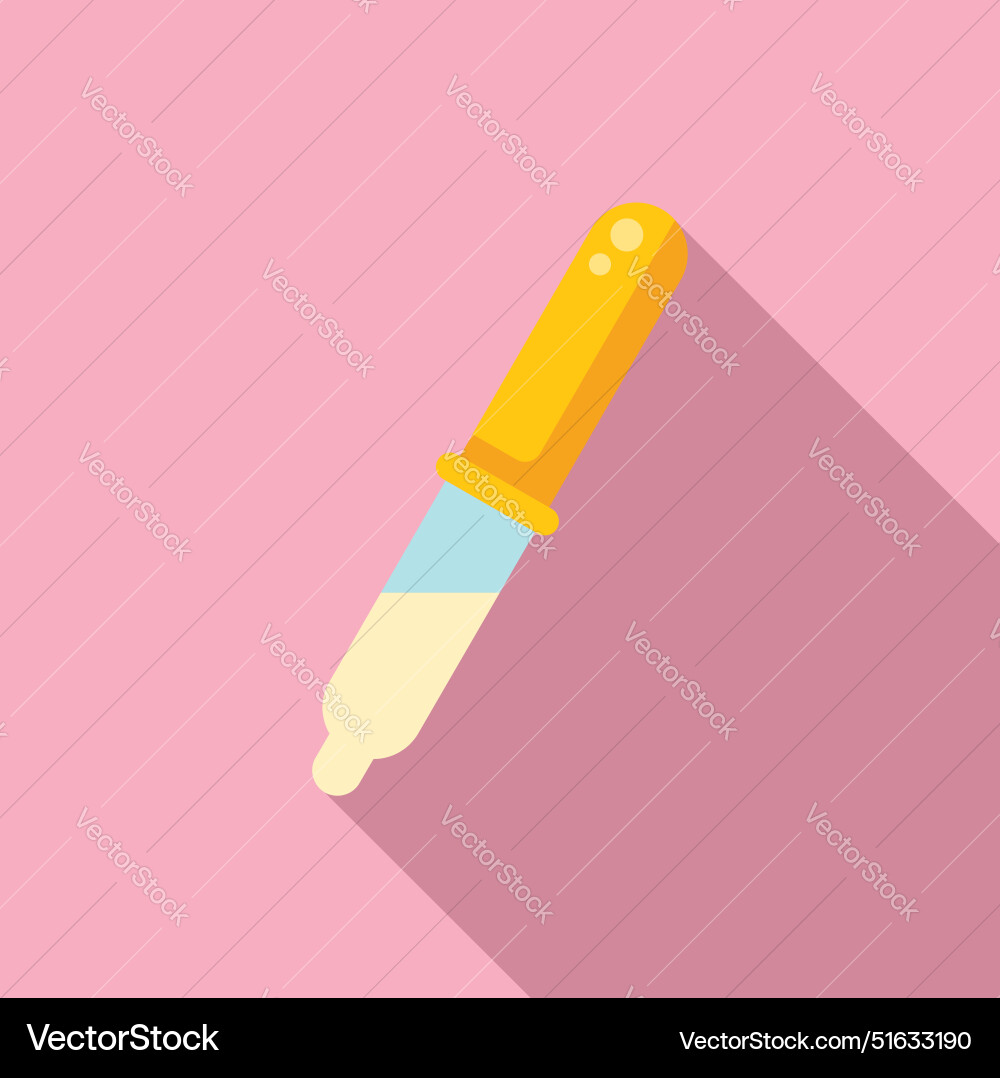 Chemical dropper with liquid dripping from glass Vector Image