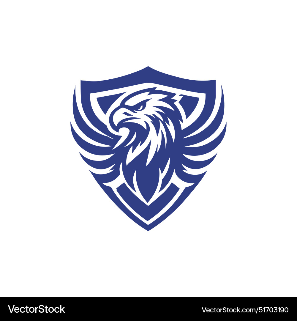 Eagle shield logo Royalty Free Vector Image - VectorStock