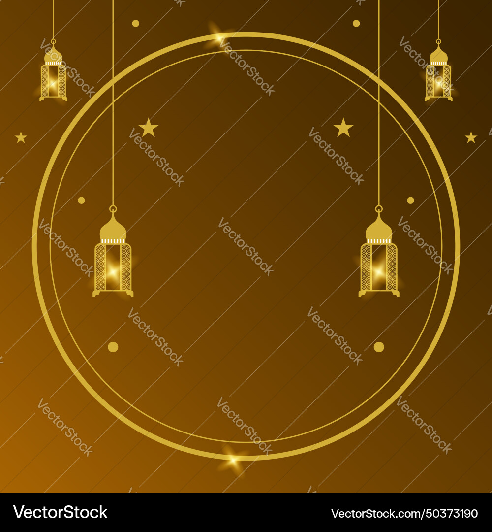 Lantern design frame element collection Royalty Free Vector