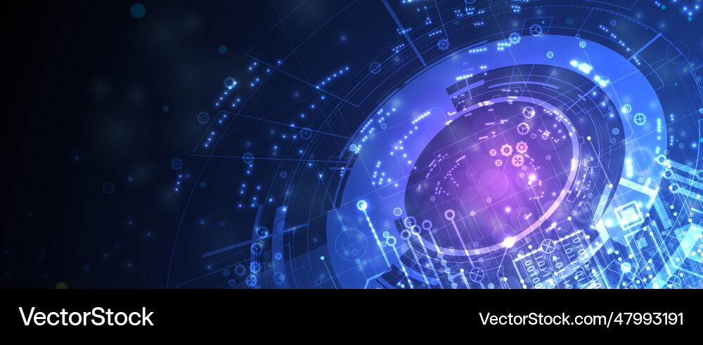 Abstract circuit board futuristic technology Vector Image