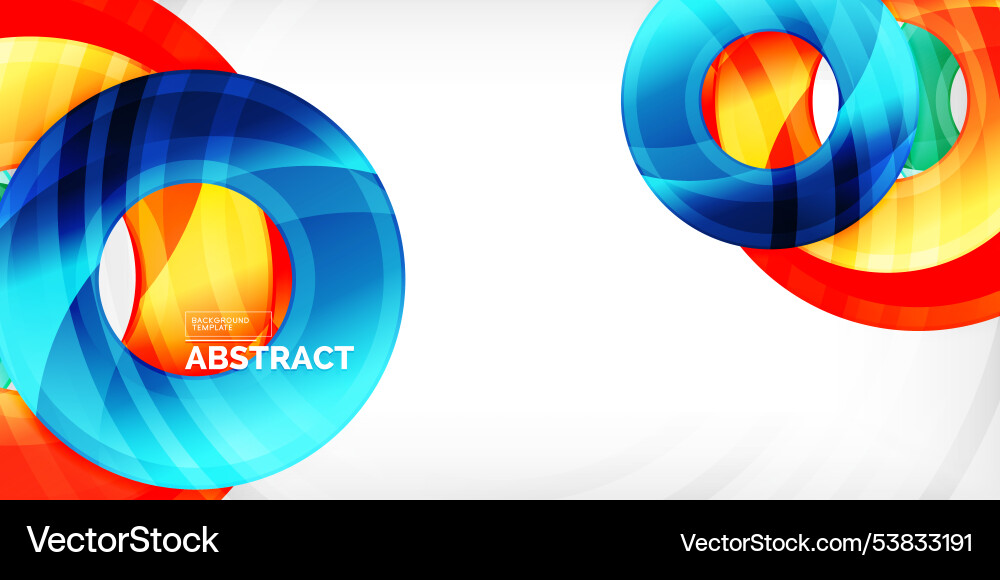 Circles round elements ring shapes premium Vector Image