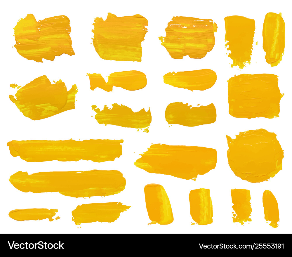 Colorful Paint Splatter Set Royalty Free Vector Image