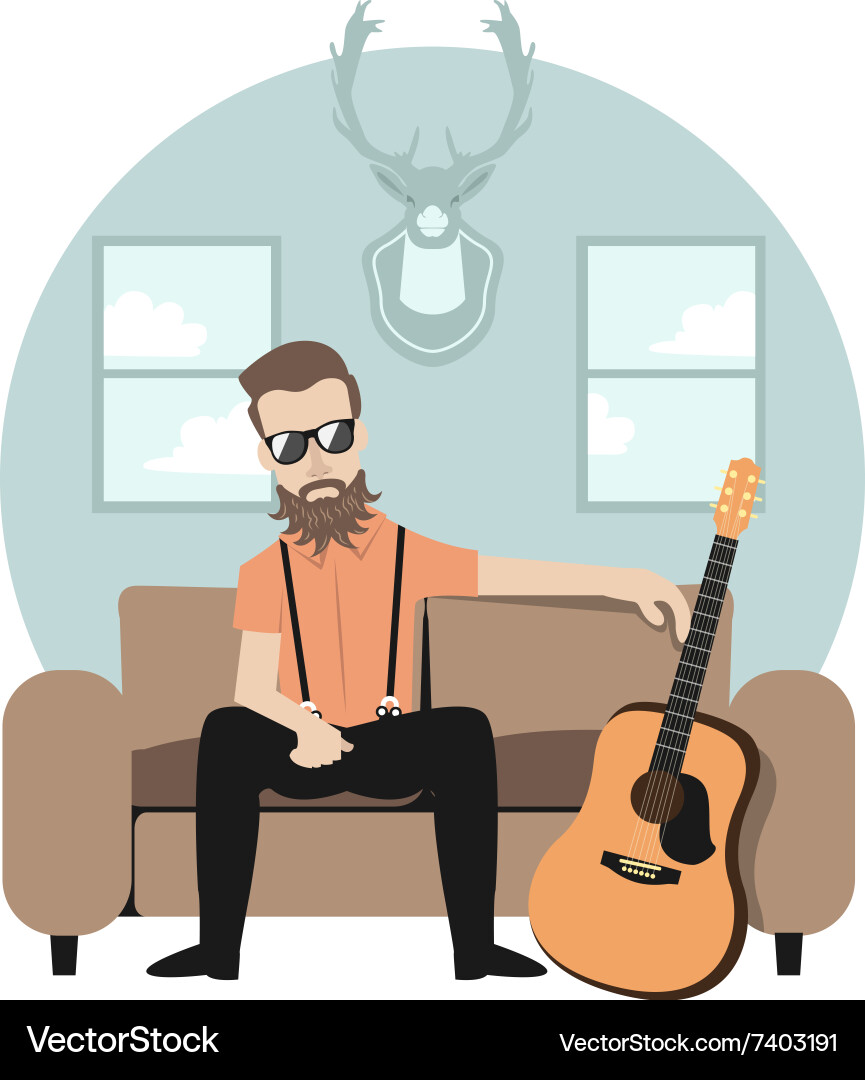 Rocker preview Royalty Free Vector Image - VectorStock