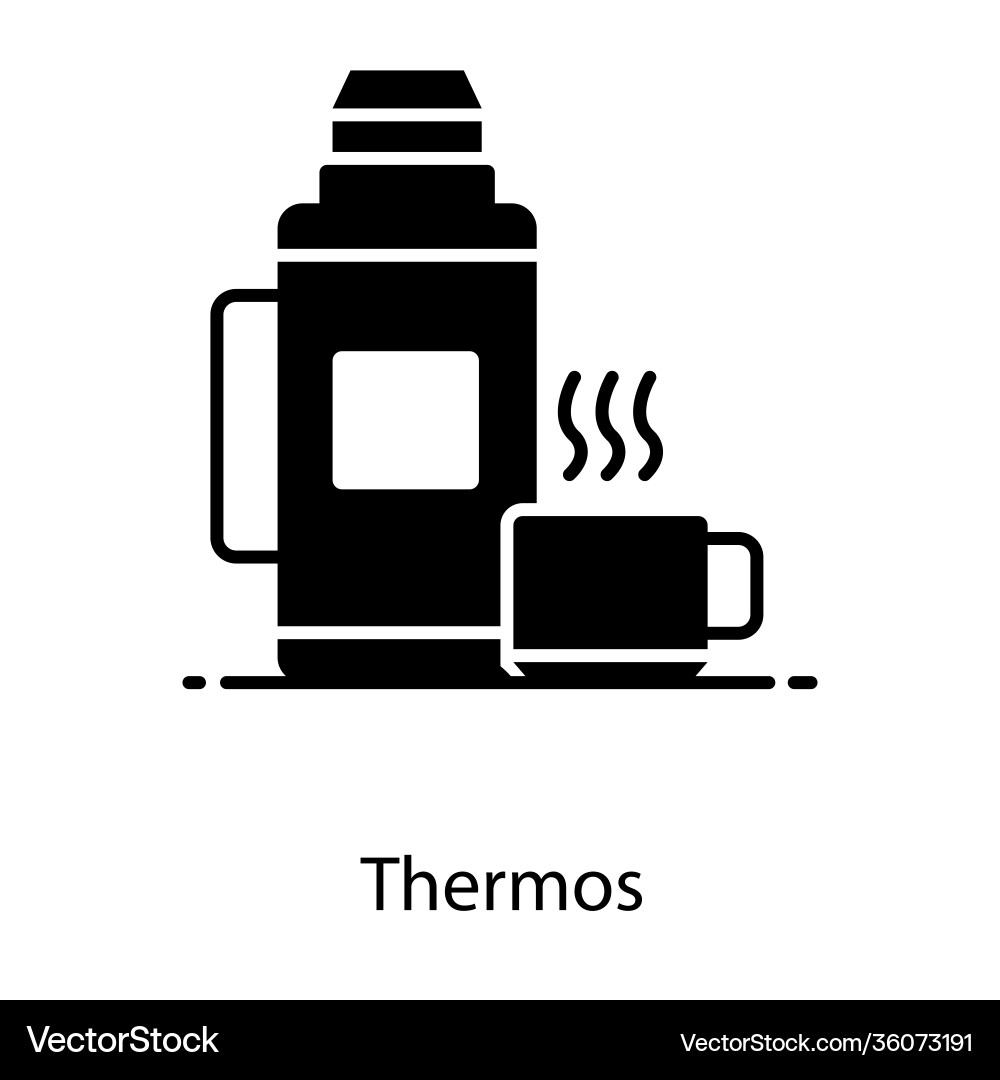 Thermos Royalty Free Vector Image - VectorStock