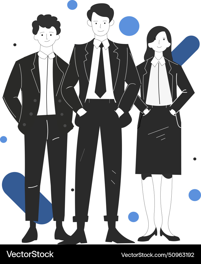 Business working team Royalty Free Vector Image