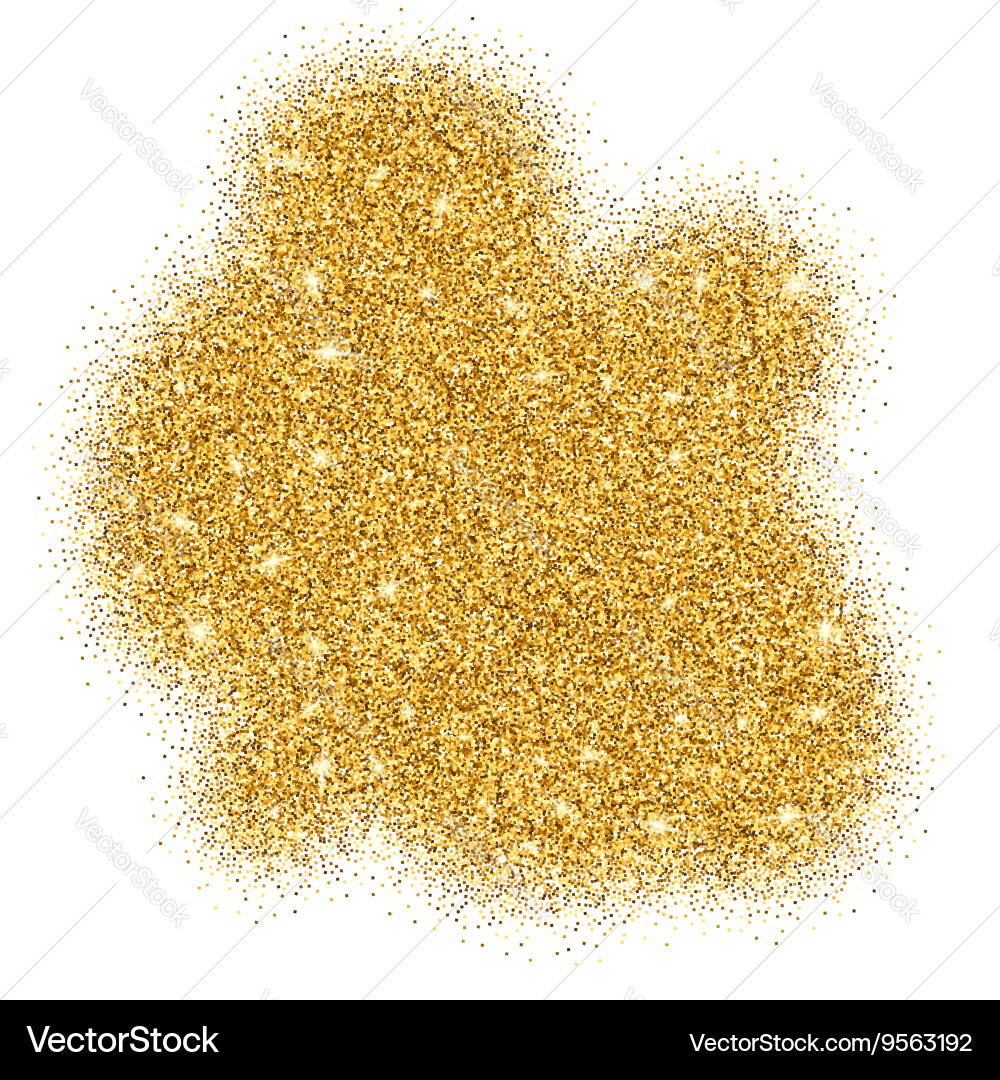 Gold glitter bright Royalty Free Vector Image - VectorStock