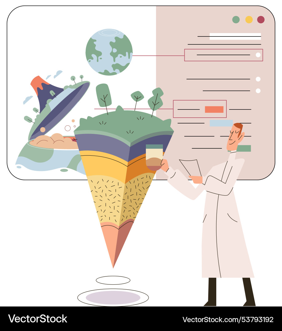 Laboratory research engineering plays vital role Vector Image