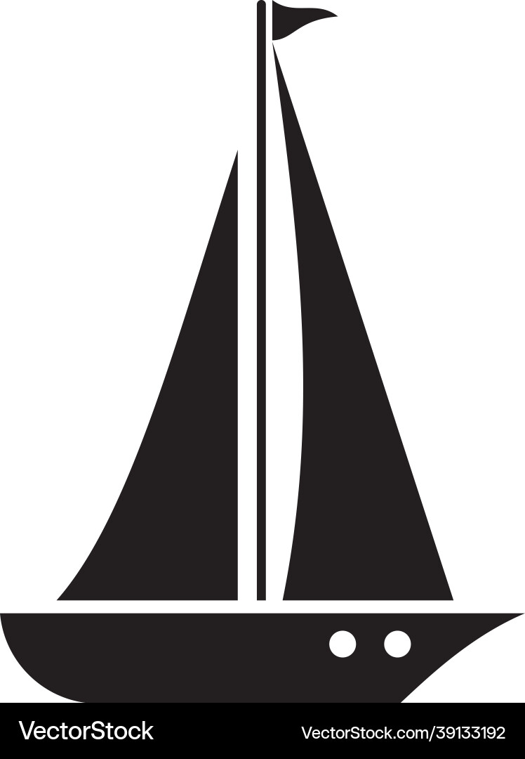 Sailboat Royalty Free Vector Image - VectorStock