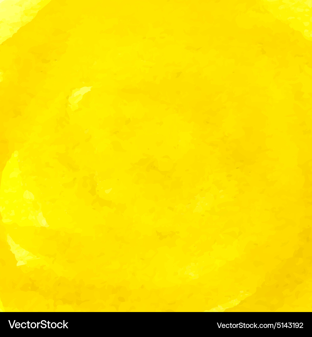Yellow Watercolor Square Royalty Free Vector Image
