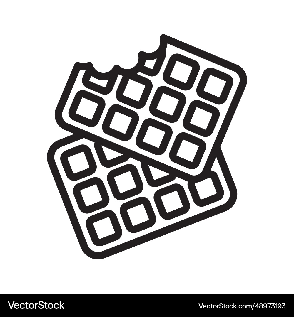 Bitten Sie belgian Waffel Symbol Waffel Cookie Symbol
